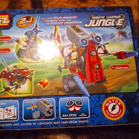 loz | Toys | Robotic Warrior Jungle Age 6 33 Motor Building Block 120 ...